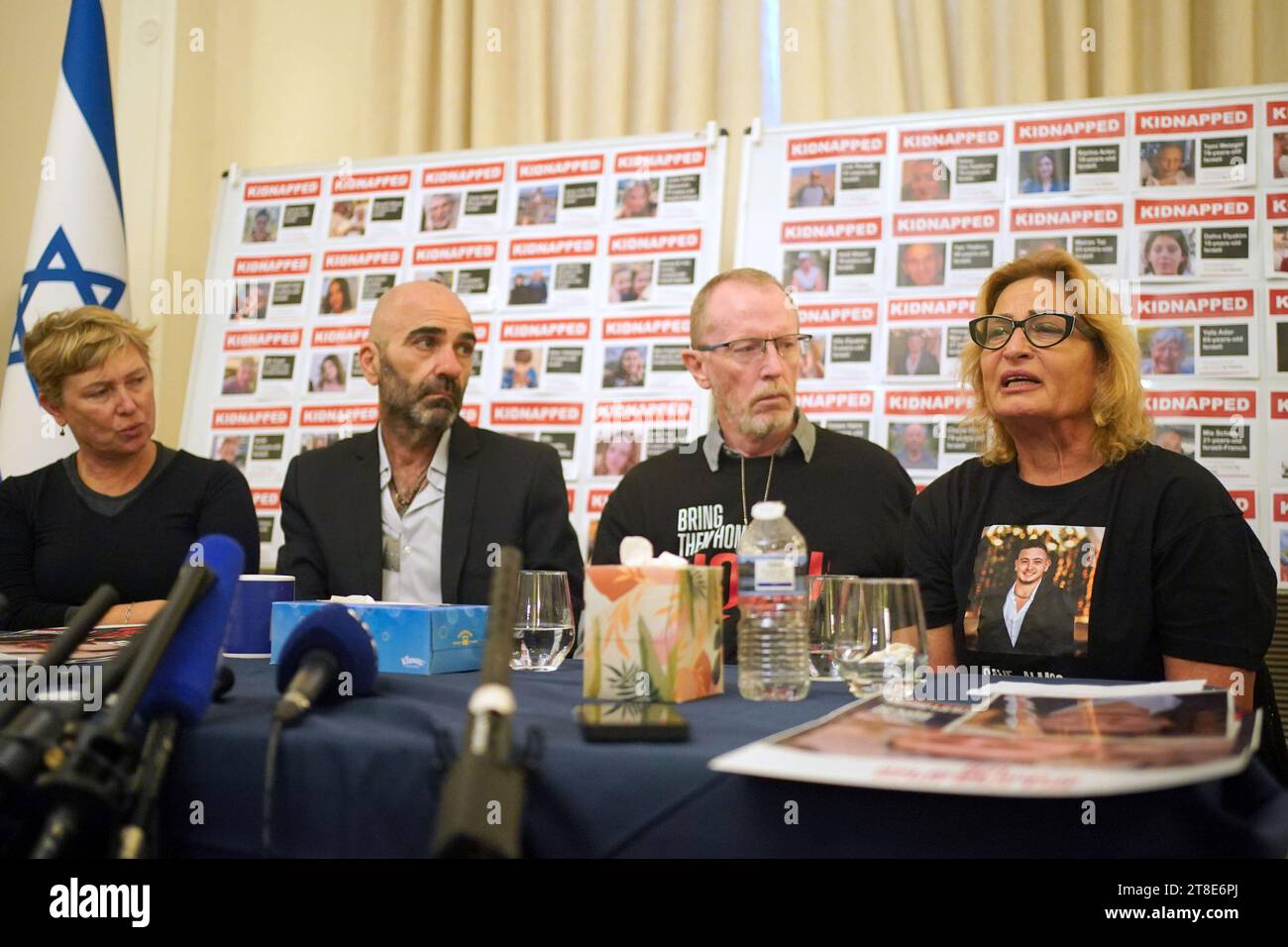 Family members of Israeli hostages who are currently being held in Gaza ...