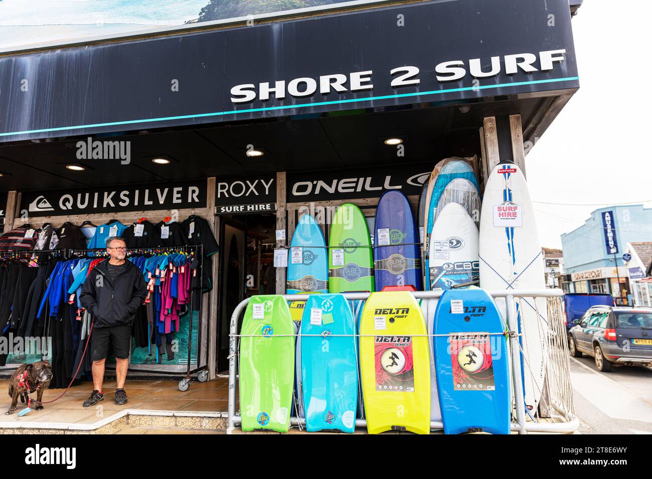 Surf shop, surfing, surf store, Woolacombe, Devon, UK, England ...