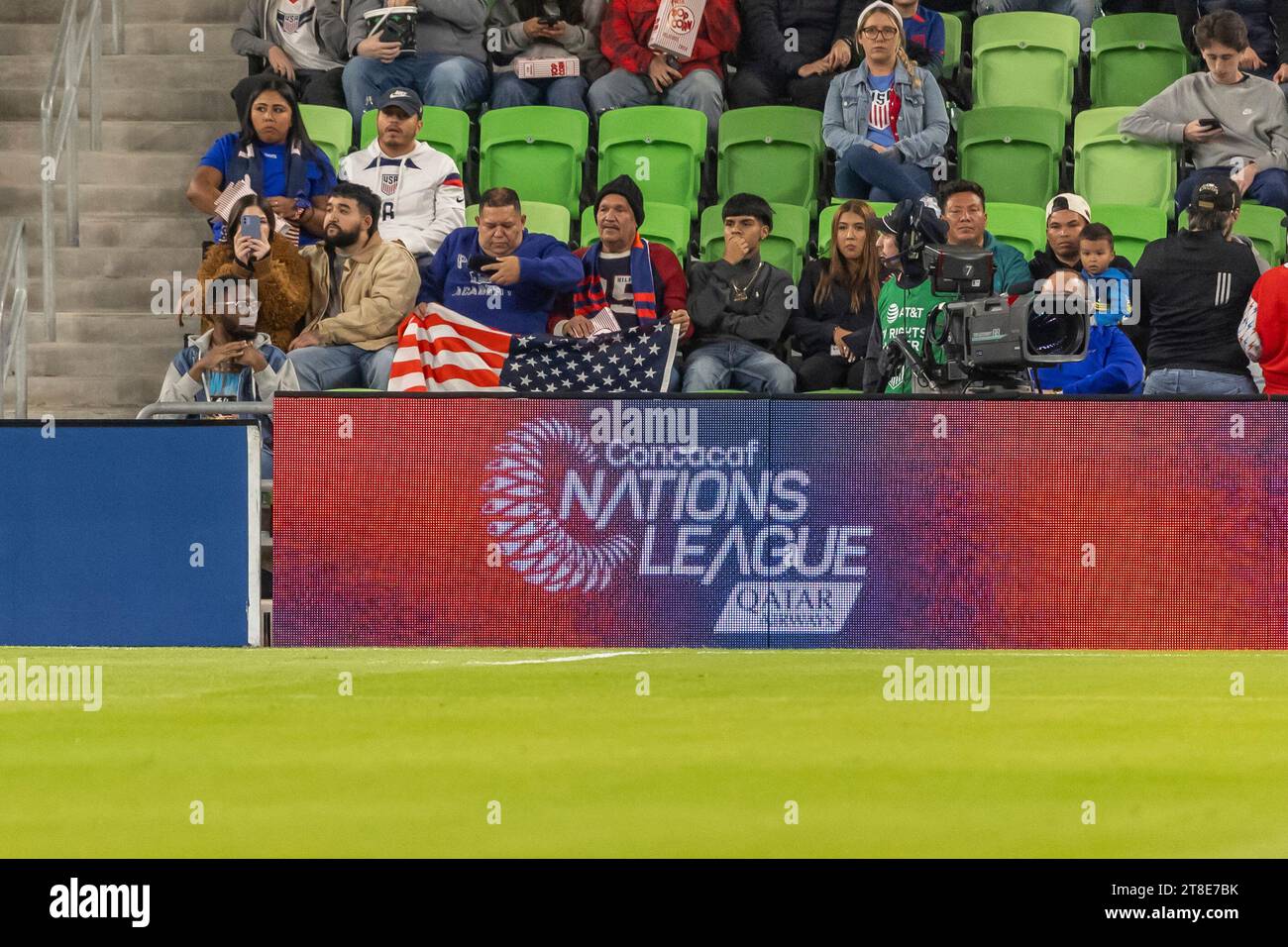 AUSTIN, TX - NOVEMBER 16: fans start filling the stands as the CONCACAF ...