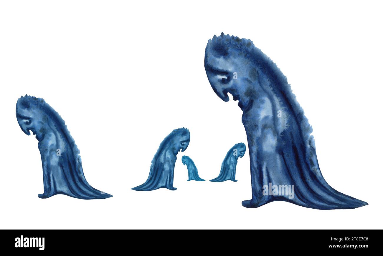 Watercolor story in 35 frames of the adventures of Blumo - Blue Monday ...