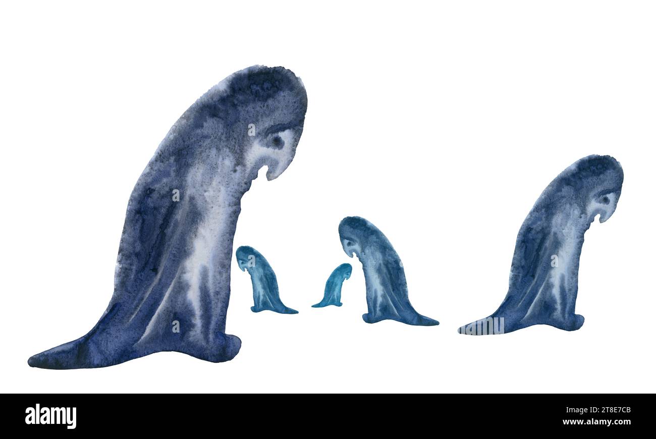 Watercolor story in 35 frames of the adventures of Blumo - Blue Monday ...