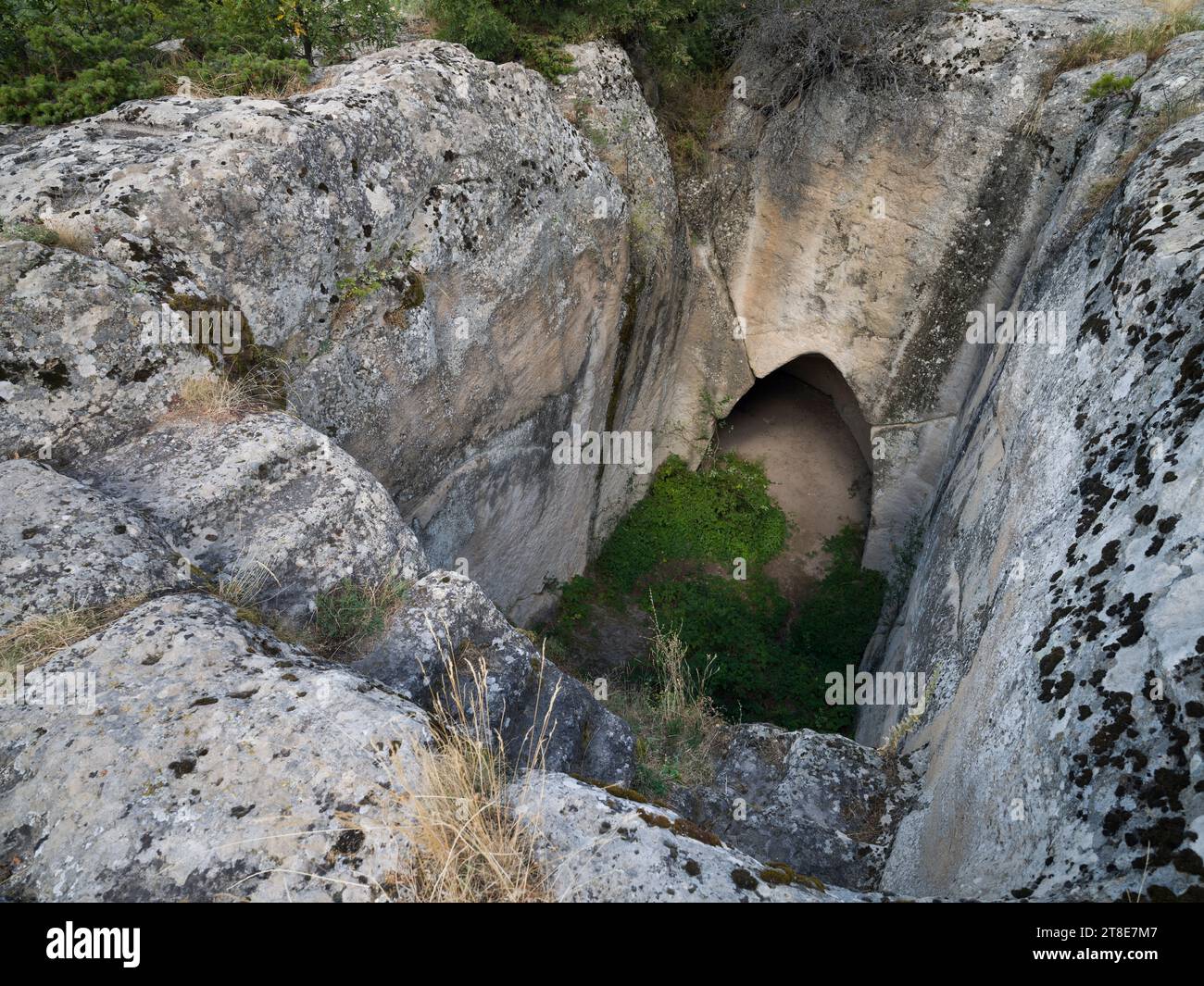 Mythological water cisterns. Midas Monument ( Yazılıkaya ) ancient city ...