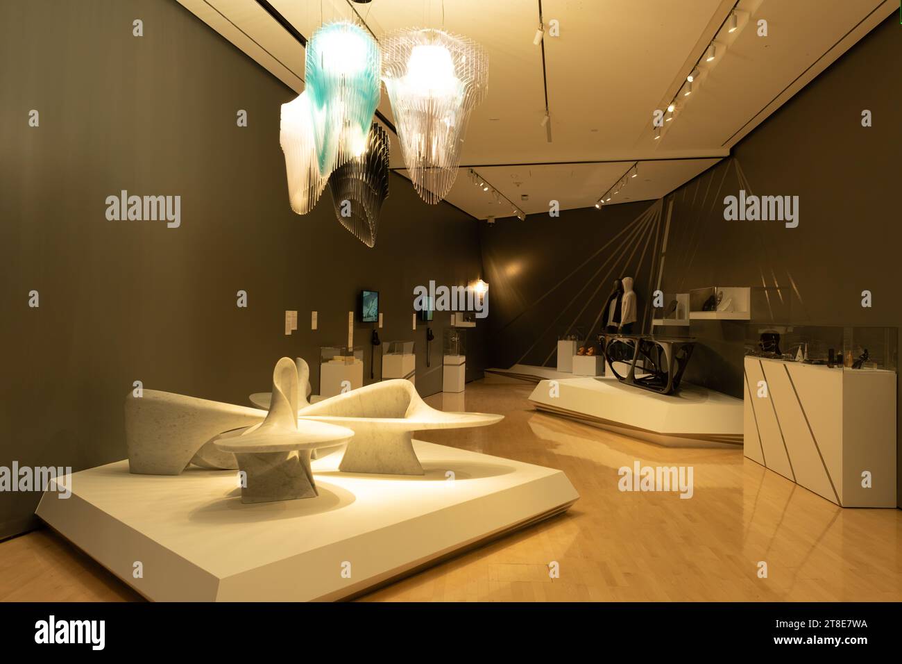 Zaha Hadid Design Collection exhibition at the Eli and Edythe Broad Art ...