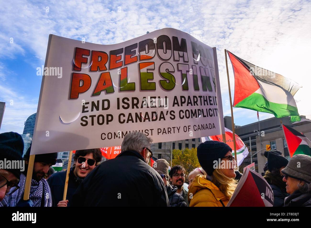 Pro-Palestine Protest in University Avenue by the USA consulate ...