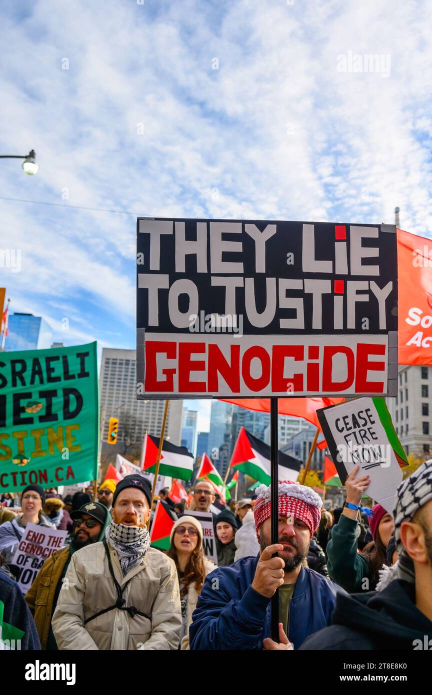 Pro-Palestine Protest in University Avenue by the USA consulate ...