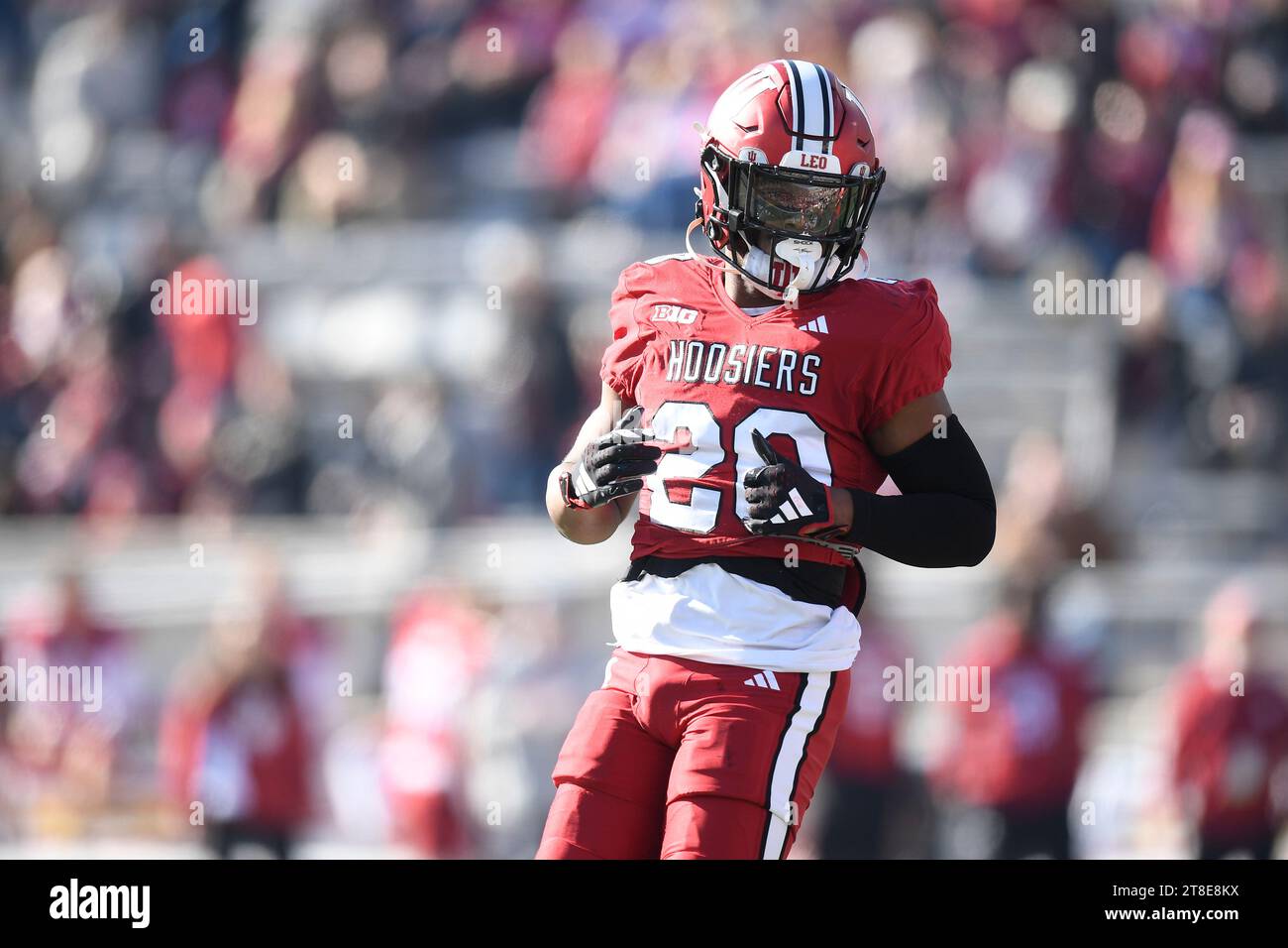 BLOOMINGTON, IN - NOVEMBER 18: Indiana Hoosiers defensive back Louis ...
