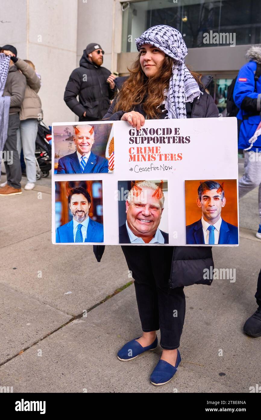 Pro-Palestine Protest in University Avenue by the USA consulate ...