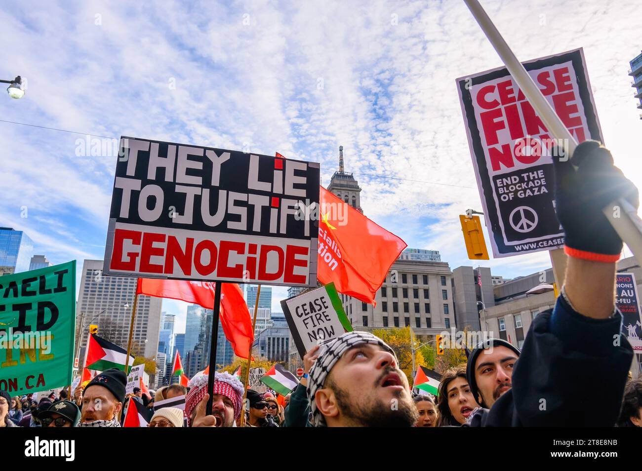 Pro-Palestine Protest in University Avenue by the USA consulate ...