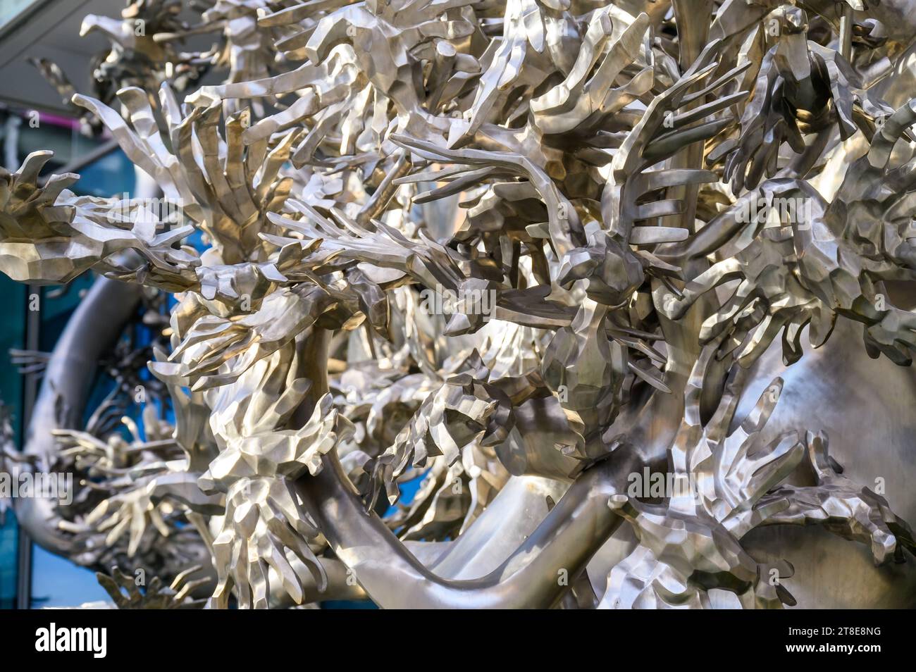 Part of the sculpture Rising by Zhang Huan in Toronto, Canada Stock ...