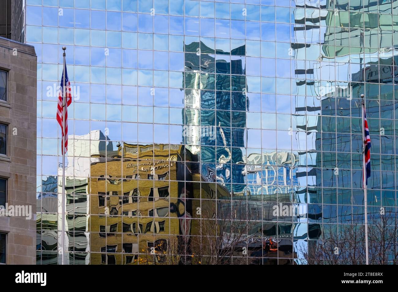 Unusual view of Toronto cityscape, Canada Stock Photo - Alamy