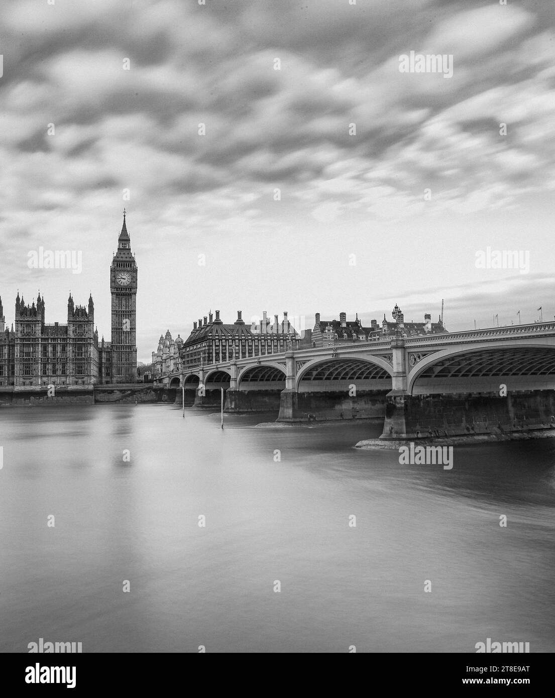 Parliament, Big Ben, Westminster bridge and river Thames Stock Photo - Alamy