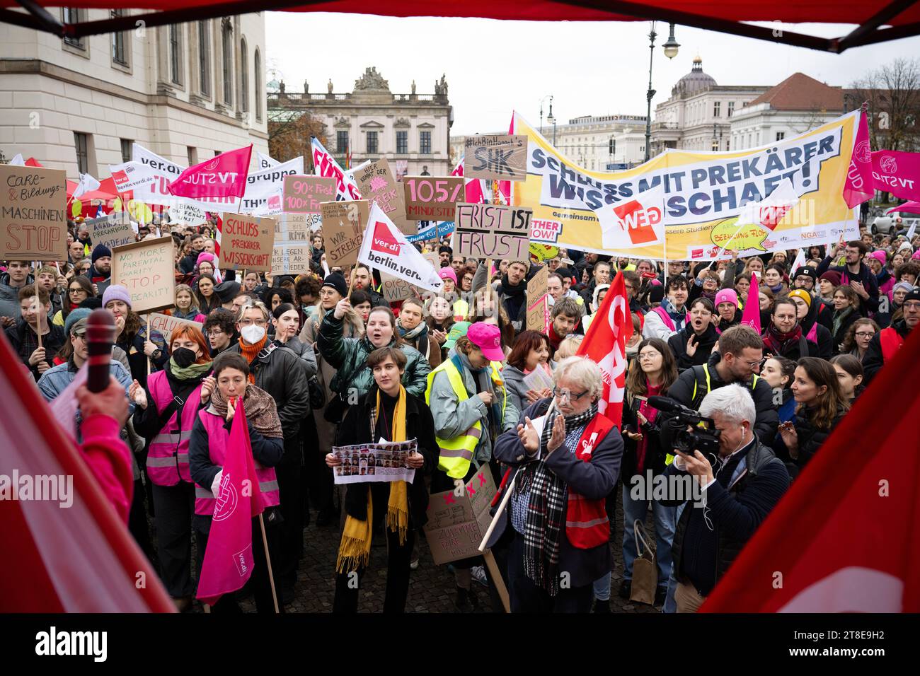 Berlin, Germany. 20th Nov, 2023. Participants stand in front of ...