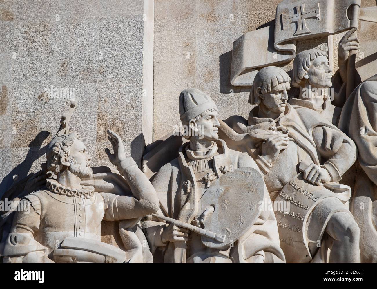 Discoveries Explorers Monument at Tagus Port Belem Lisbon Stock Photo ...