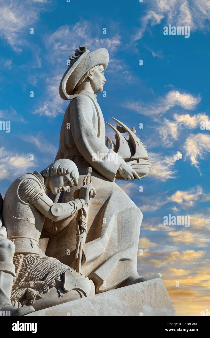 Discoveries Explorers Monument at Tagus Port Belem Lisbon Stock Photo ...