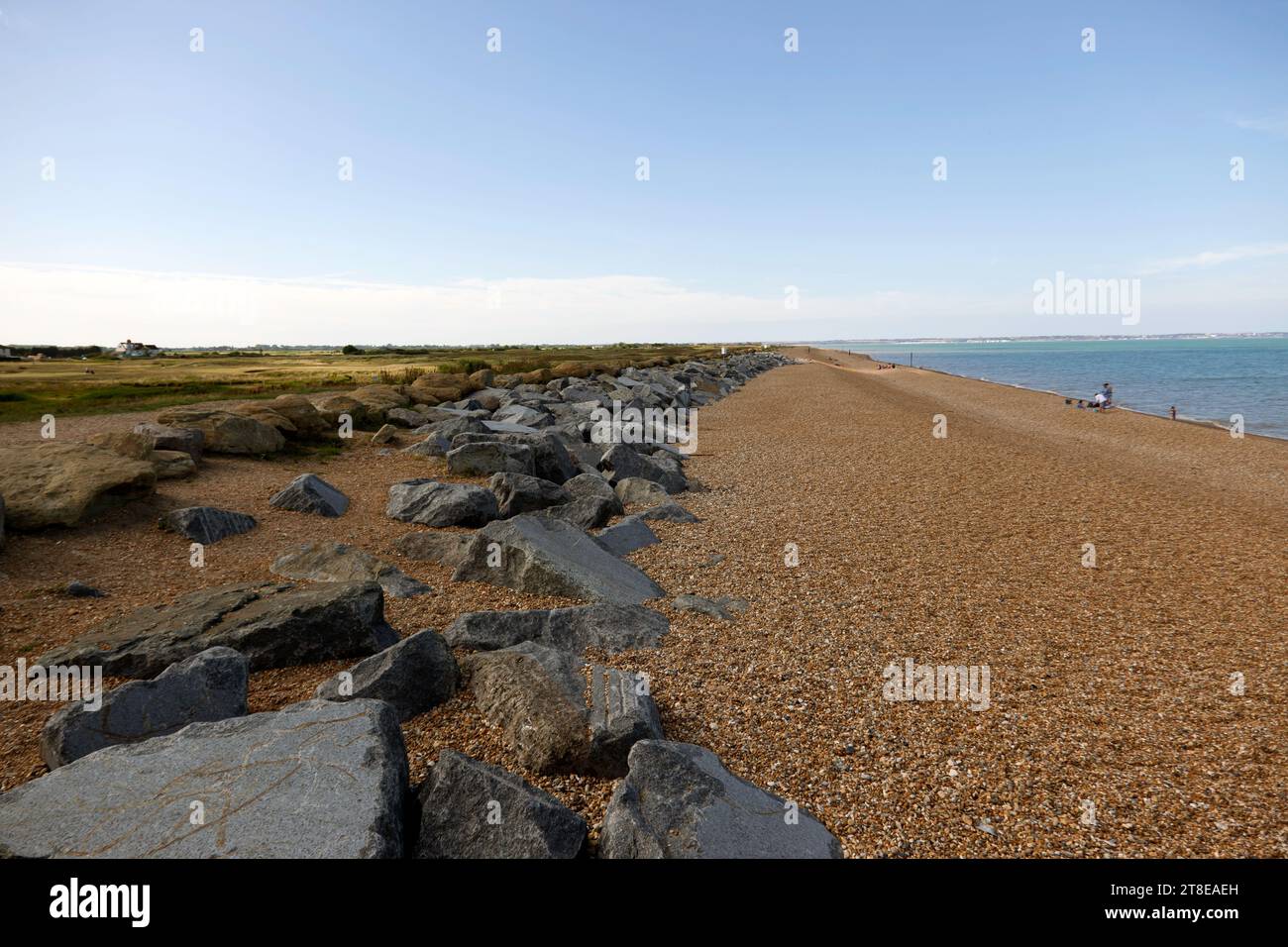 The view looking East from Sandown Castle, Deal, Kent Stock Photo - Alamy