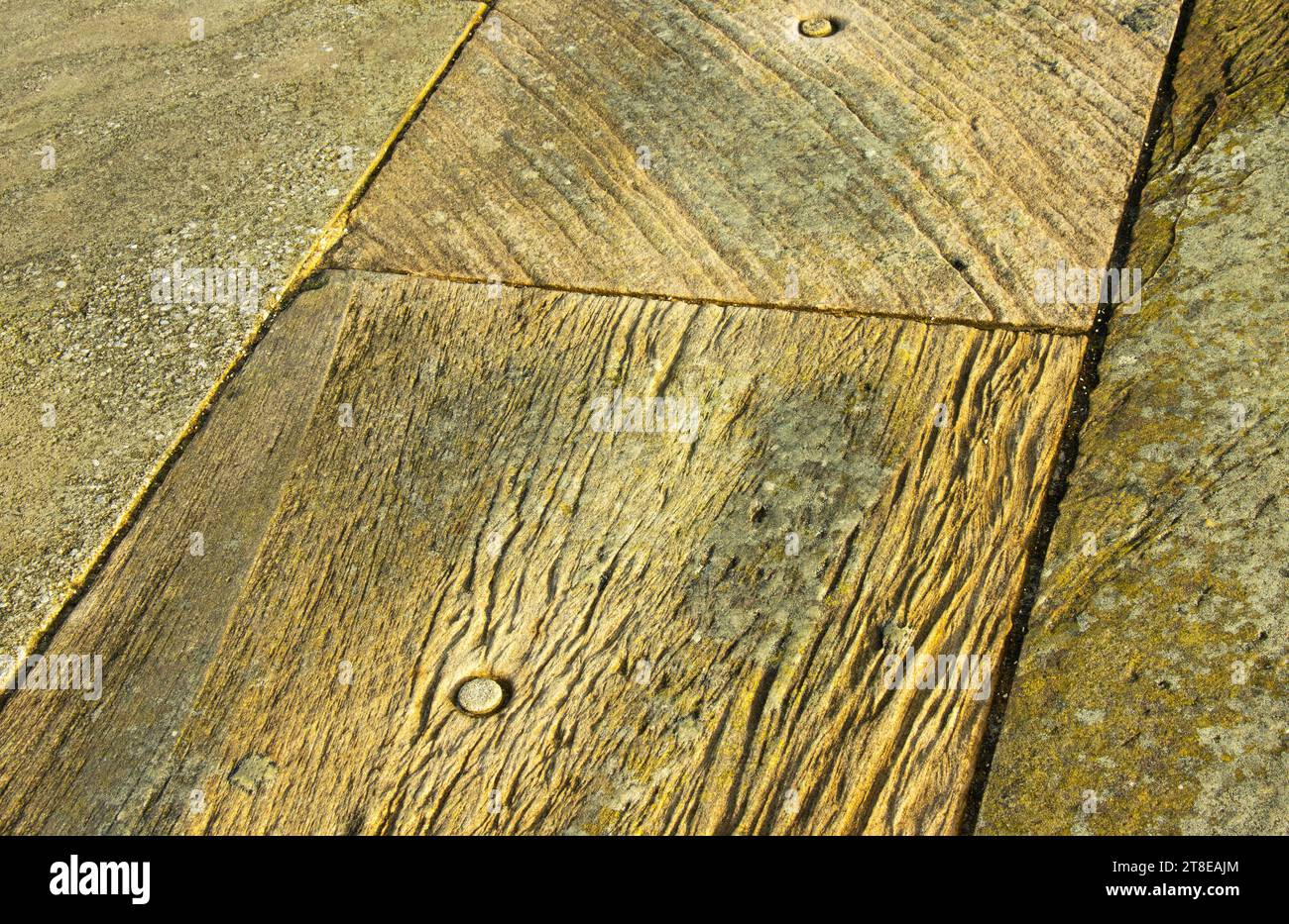 Ancient sand ripples frozen in time. These Jurassic sandstones give an ...