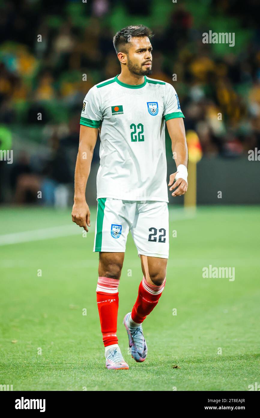 MELBOURNE, AUSTRALIA - NOVEMBER 16: Saad Uddin of Bangladesh during the 2026 FIFA World Cup ...