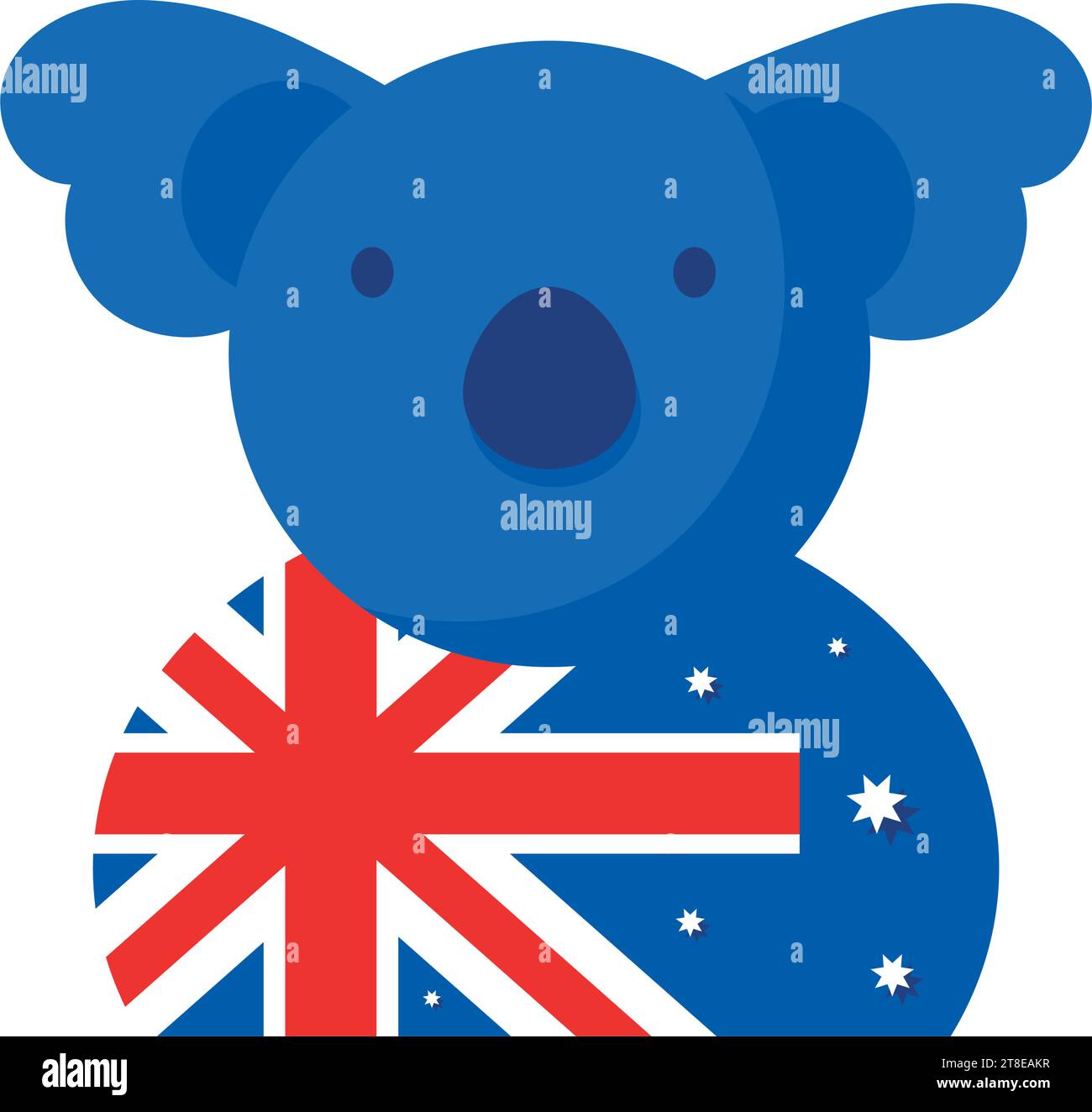 australia day flag in koala Stock Vector Image & Art - Alamy