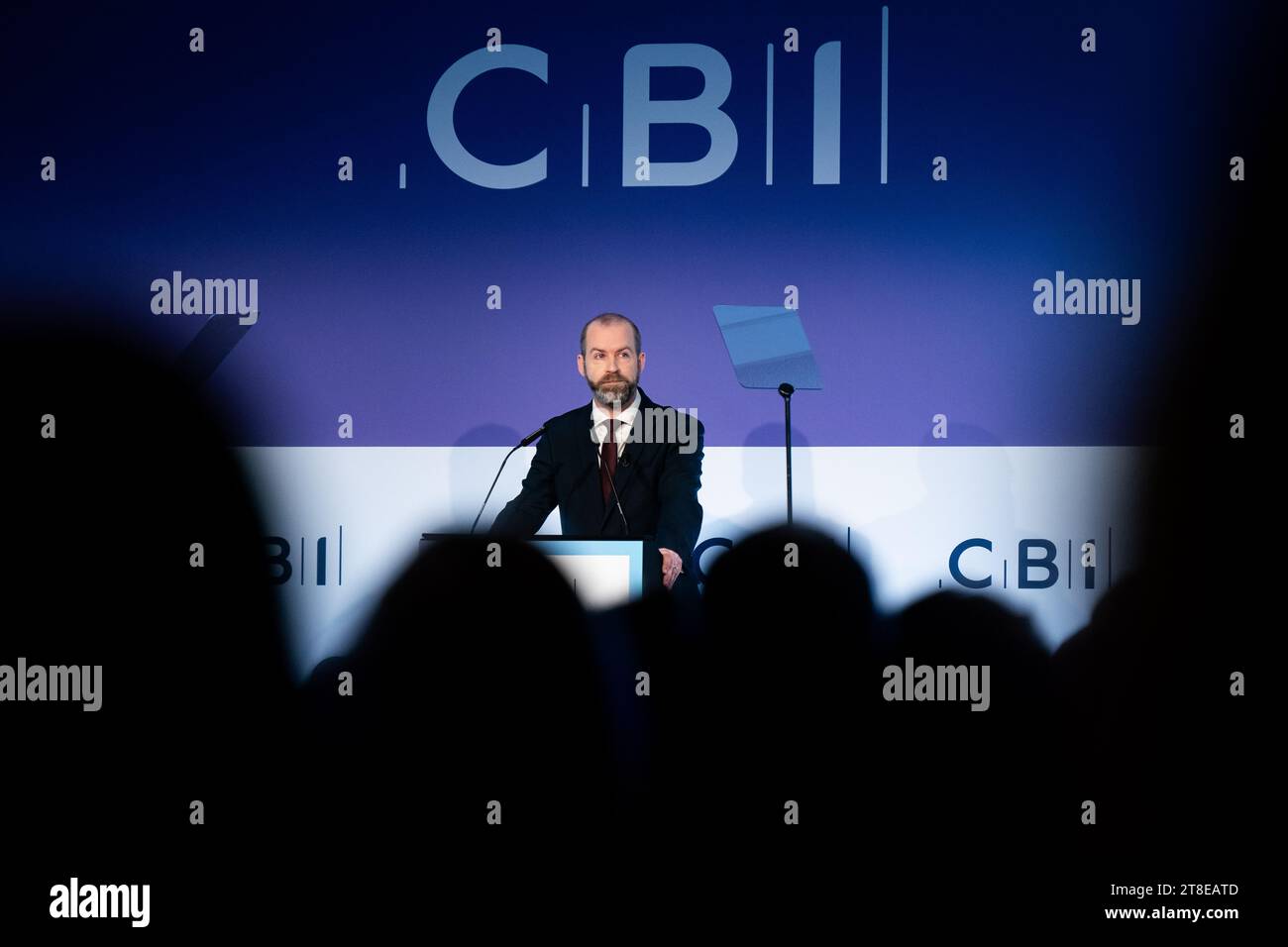 Shadow business secretary Jonathan Reynolds speaking at the ...