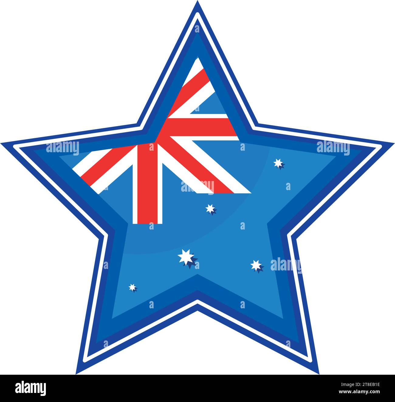 australia day flag in star Stock Vector Image & Art - Alamy