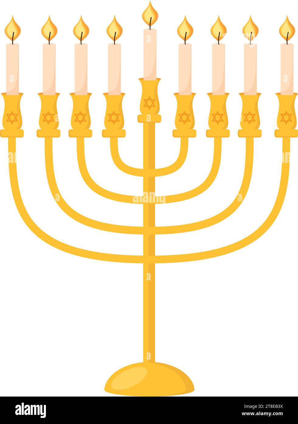 Menorah candlelight Cut Out Stock Images & Pictures - Alamy
