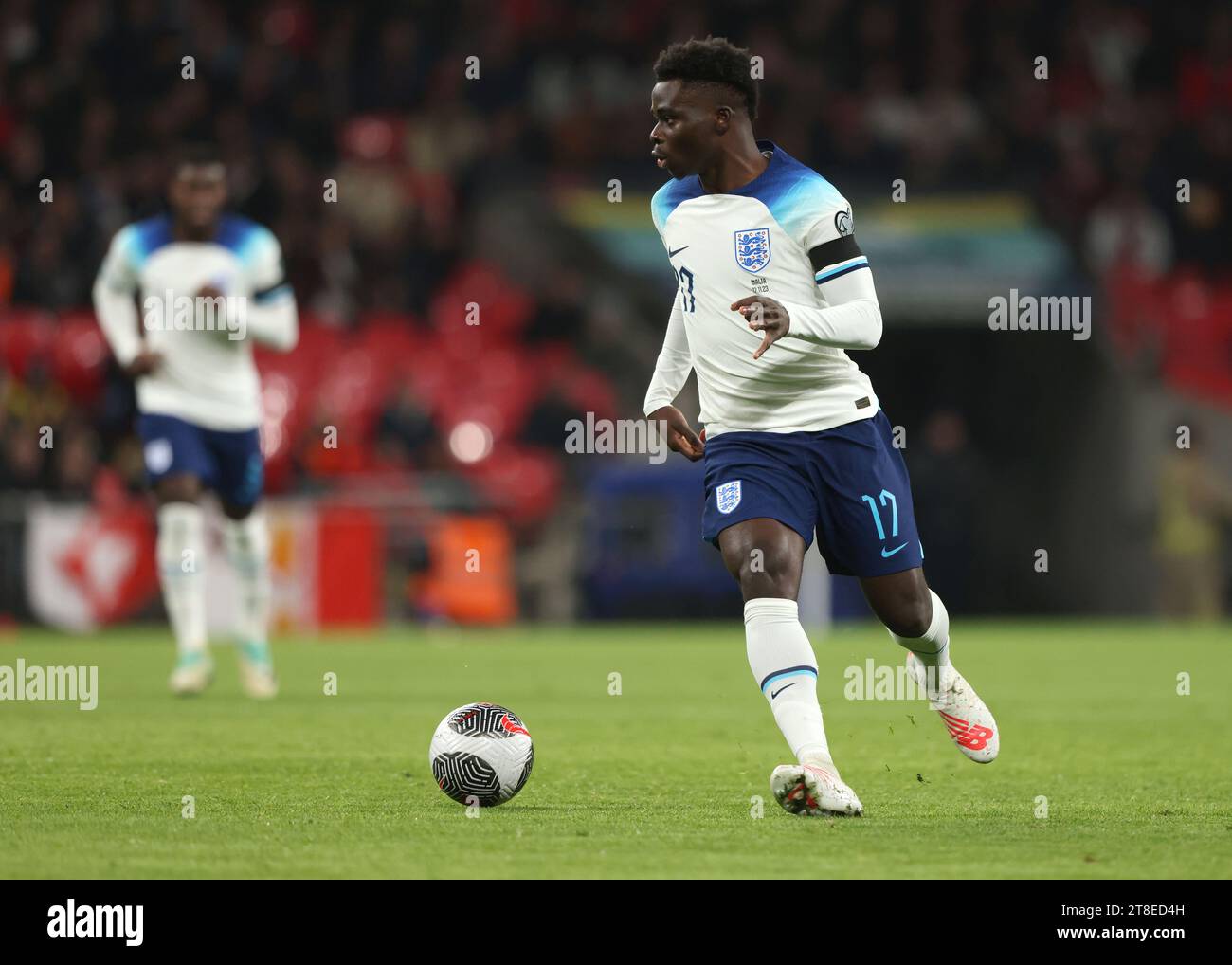Bukayo Saka (E) at the England v Malta UEFA Euro 2024 Qualifier match ...