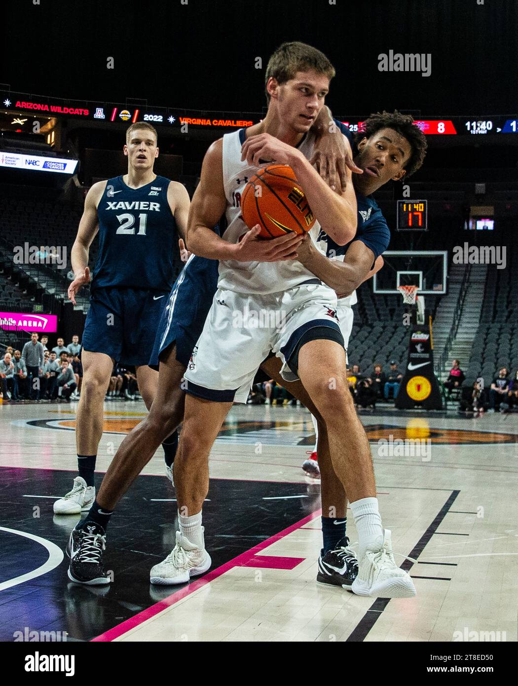 November 19 2023 Las Vegas, NV U.S.A. St. Mary's guard Aidan Mahaney ...