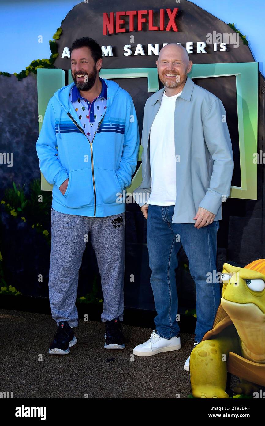Adam Sandler und Bill Burr bei der Premiere des Netflix Animationsfilms Leo im Regency Village ...