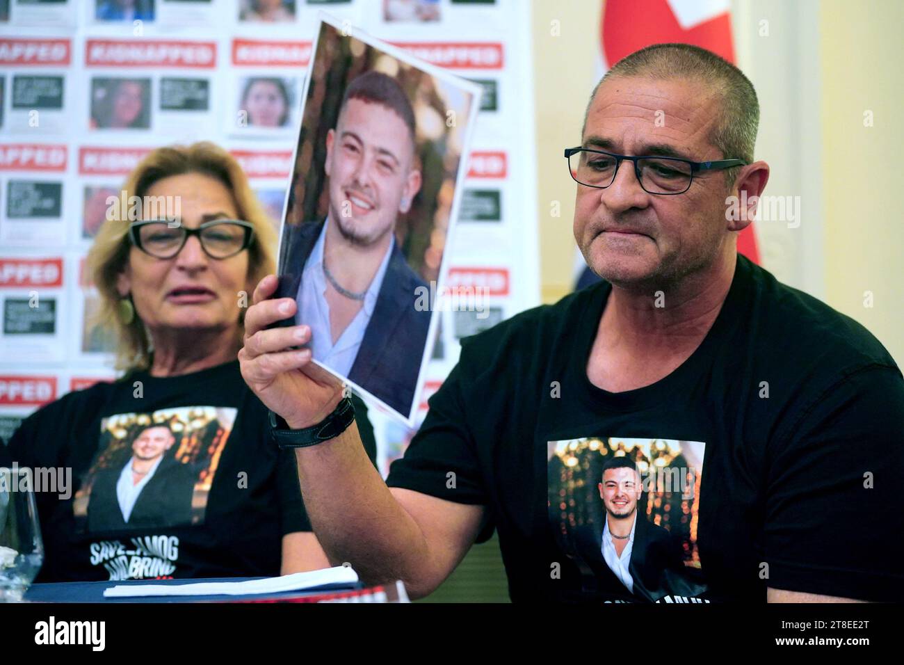 Orit Meir, the mother of Almog Meir Jan, 21, who is currently being ...