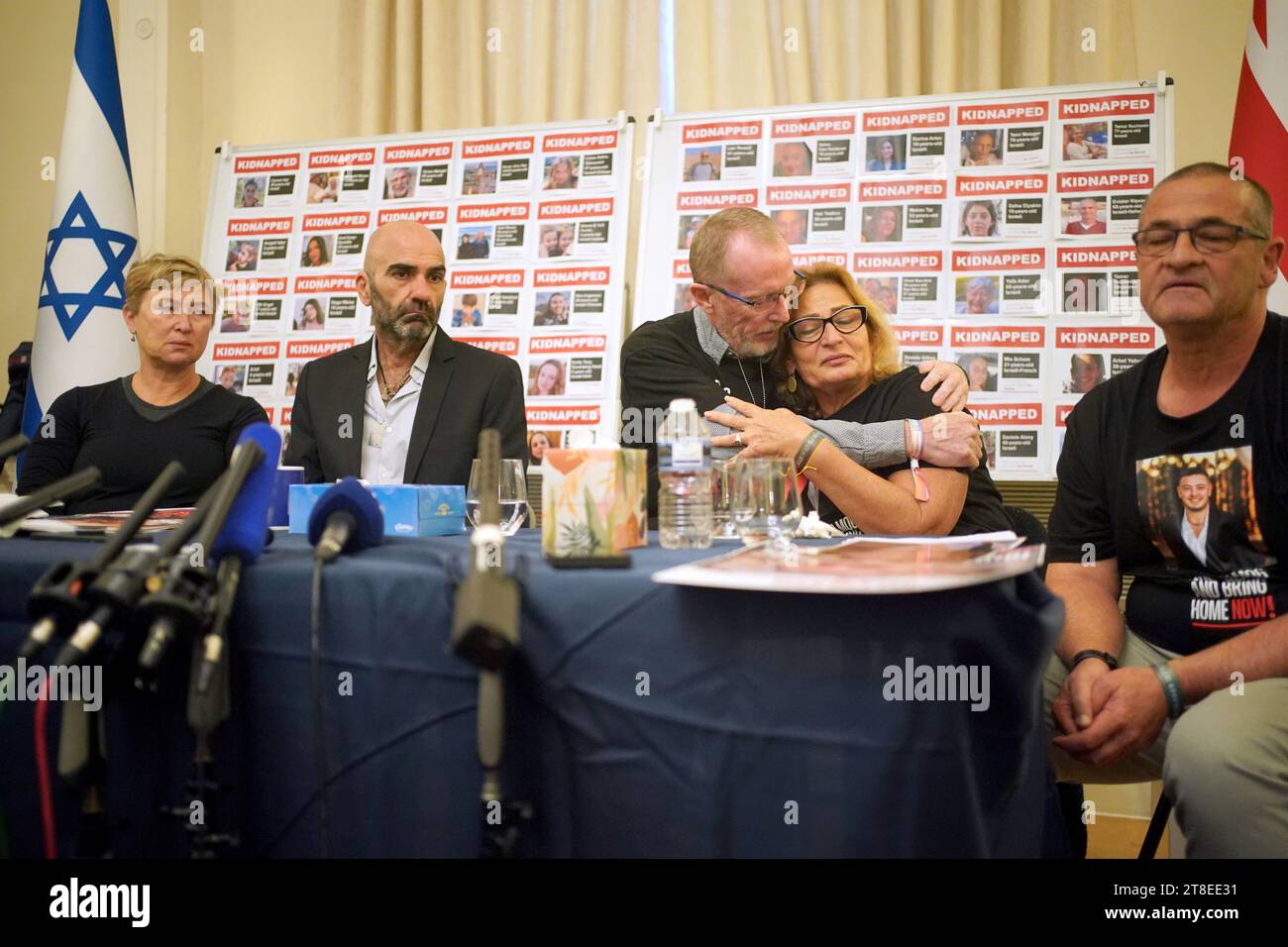 Family members of Israeli hostages who are currently being held in Gaza ...