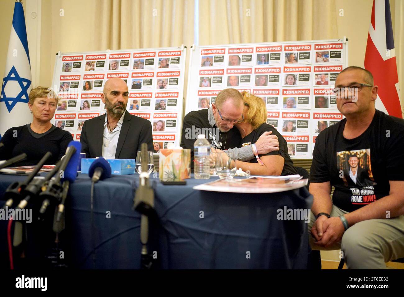 Family members of Israeli hostages who are currently being held in Gaza ...