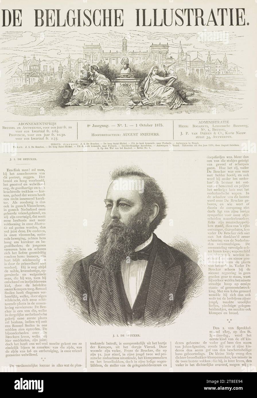 Is a page from a magazine newspaper. H. BOGAERTS. WALTER. J.I. DE ...