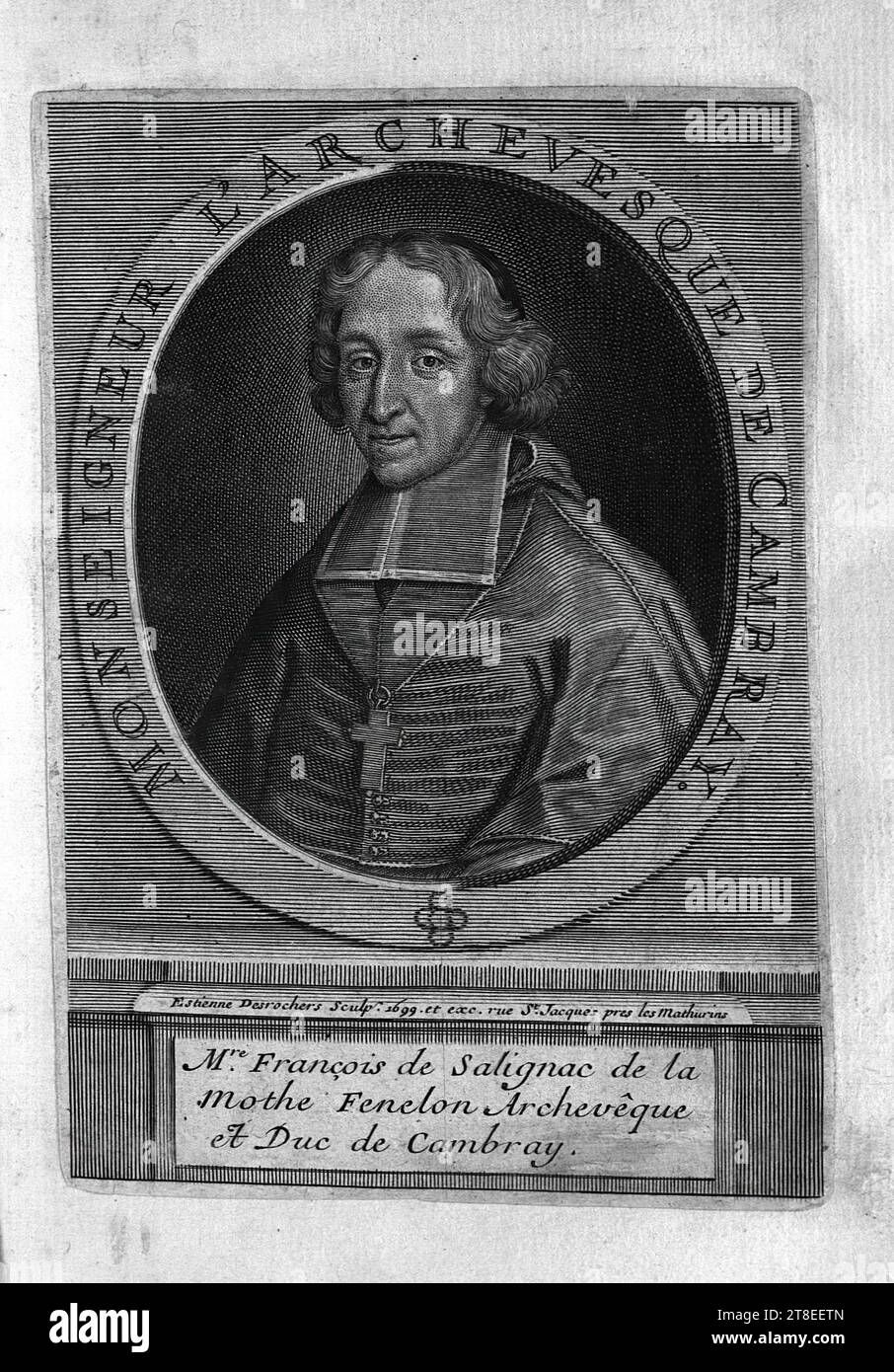 Francois de salignac de la mothe fenelon archbishop duke hi-res stock ...