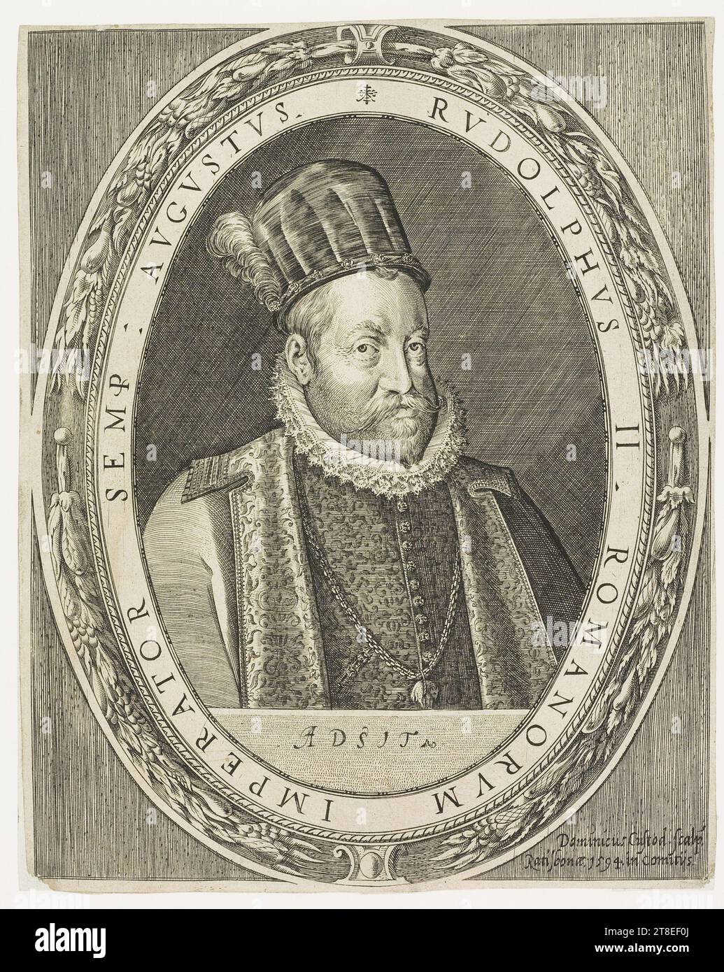 RVDOLPHVS II. ROMANORVM IMPERATOR SEMP: AVGVSTVS. ADSIT. Dominicus ...