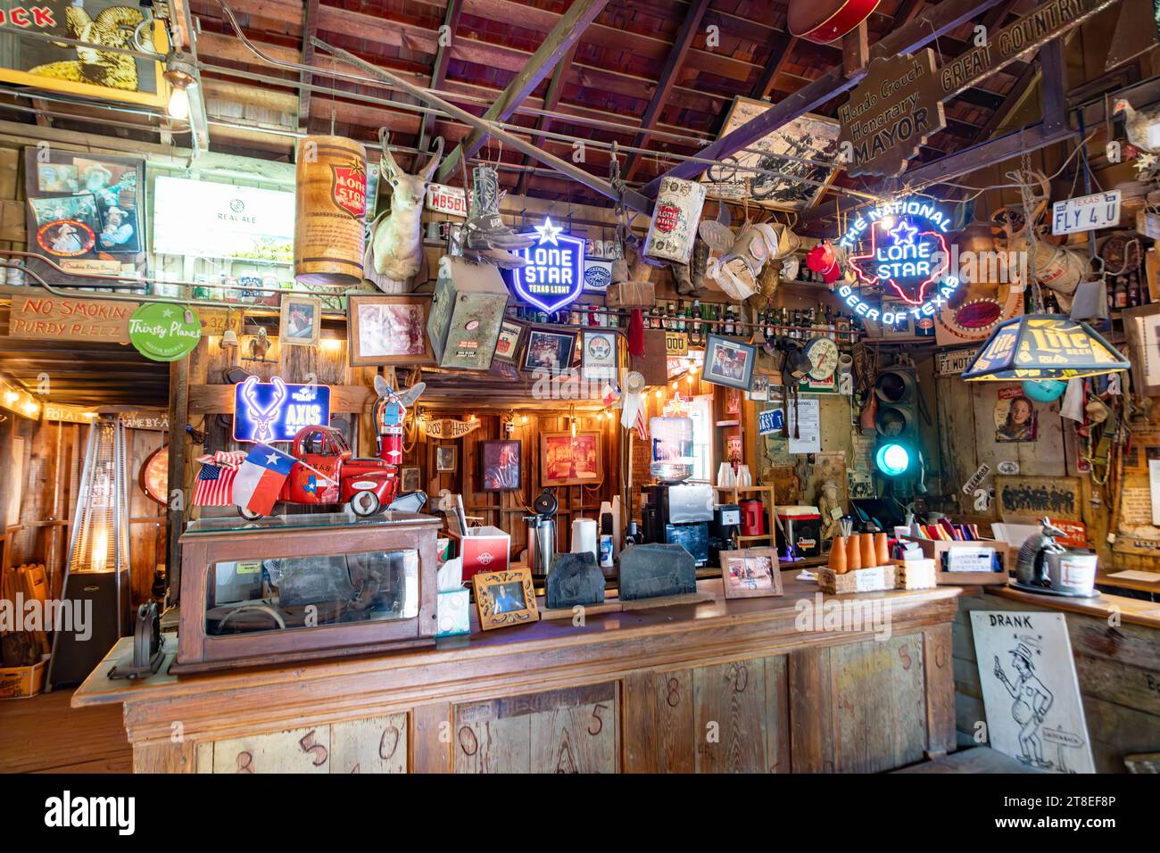 Luckenbach, USA - November 2, 2023: old general store -warehouse - in ...