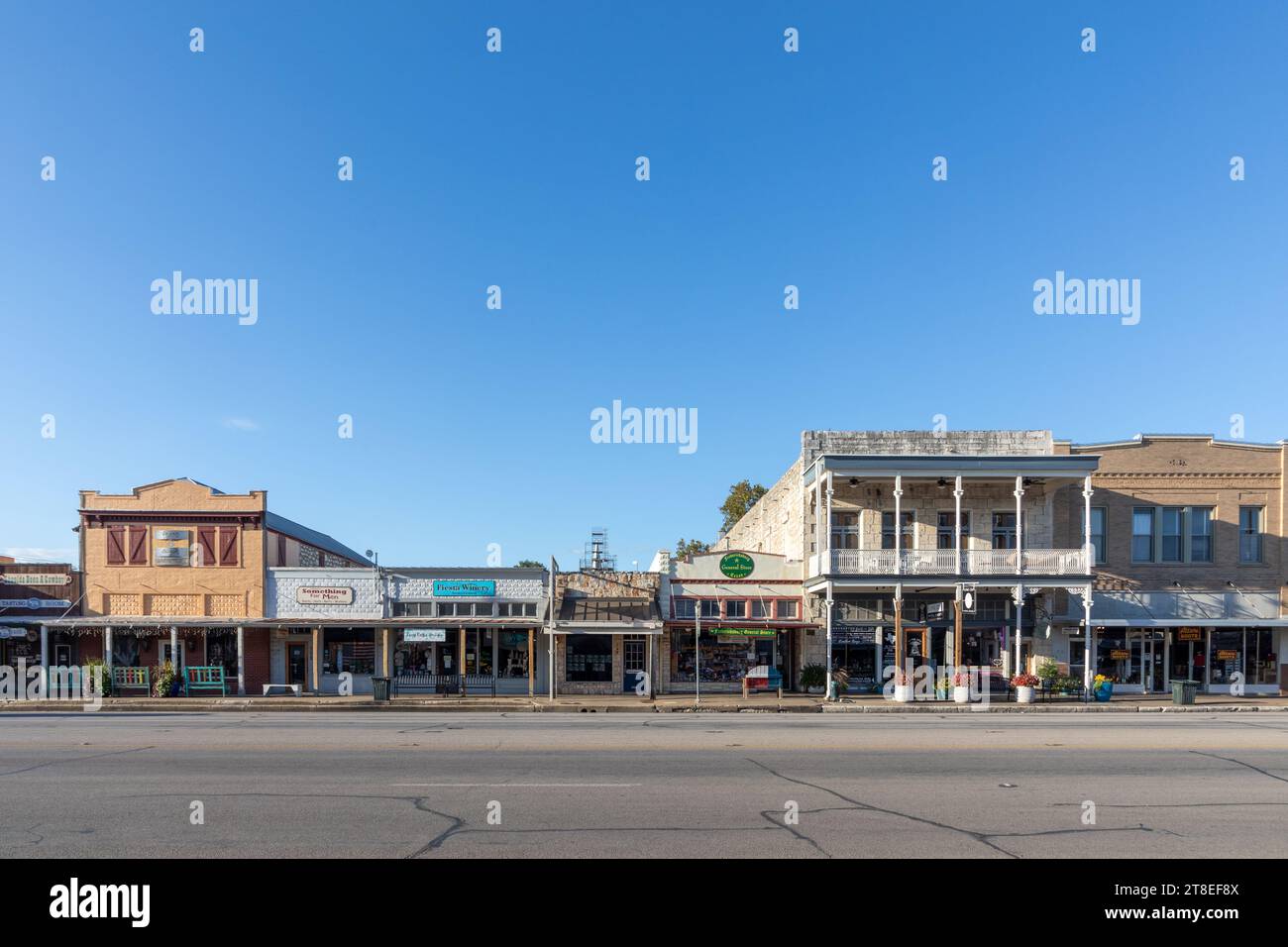 Fredericksburg, USA - November 2, 2023: The Main Street in ...