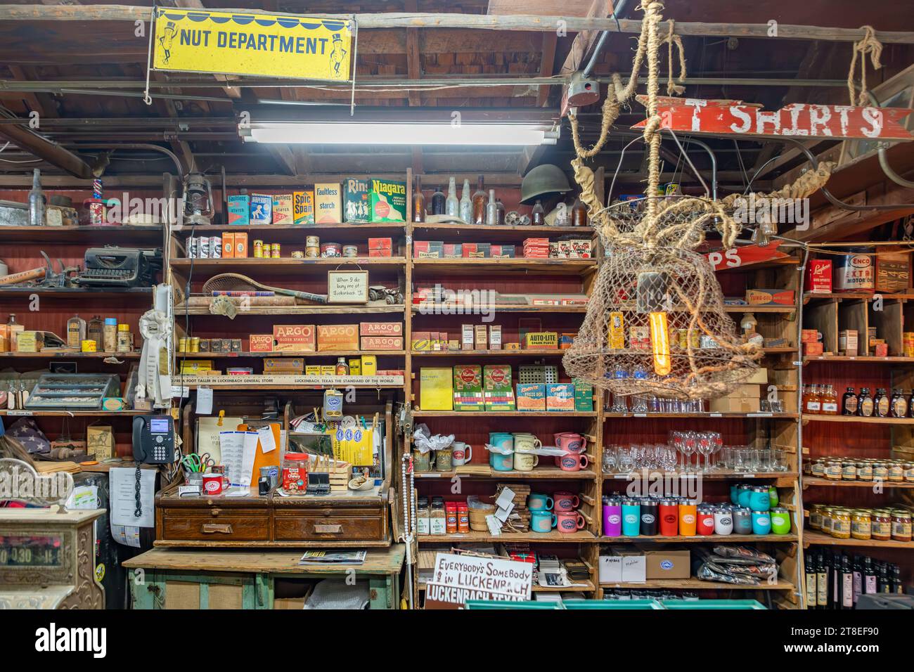 Luckenbach, USA - November 2, 2023: old general store -warehouse - in ...