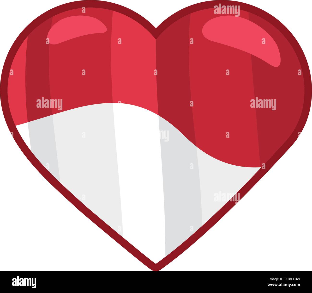 Love indonesia flag heart Stock Vector Images - Alamy