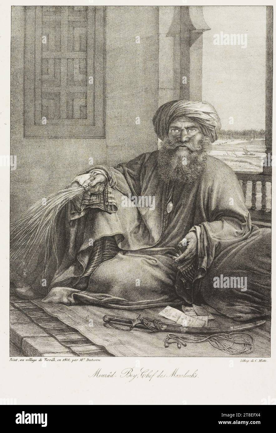 Paint, at the village of Torrah, in 1800, by Mr. Dutertre. Lithog: by C ...