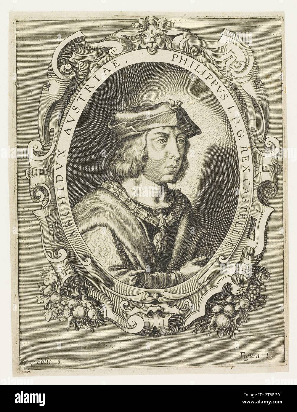 PHILIPPVS I.D.G. REX CASTELLÆ, ARCHIDVX AVSTRIAE. Folio 3. Figura I ...