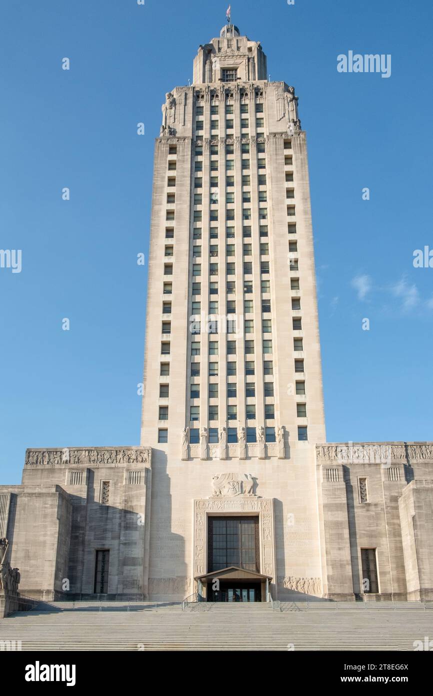 Louisiana state capitol tower in Baton Rouge, USA Stock Photo - Alamy