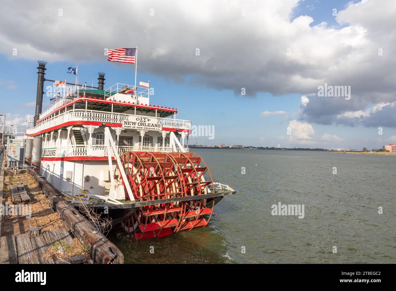 New Orleans, USA - October 24, 2023: Steamboat city of new orleans at ...