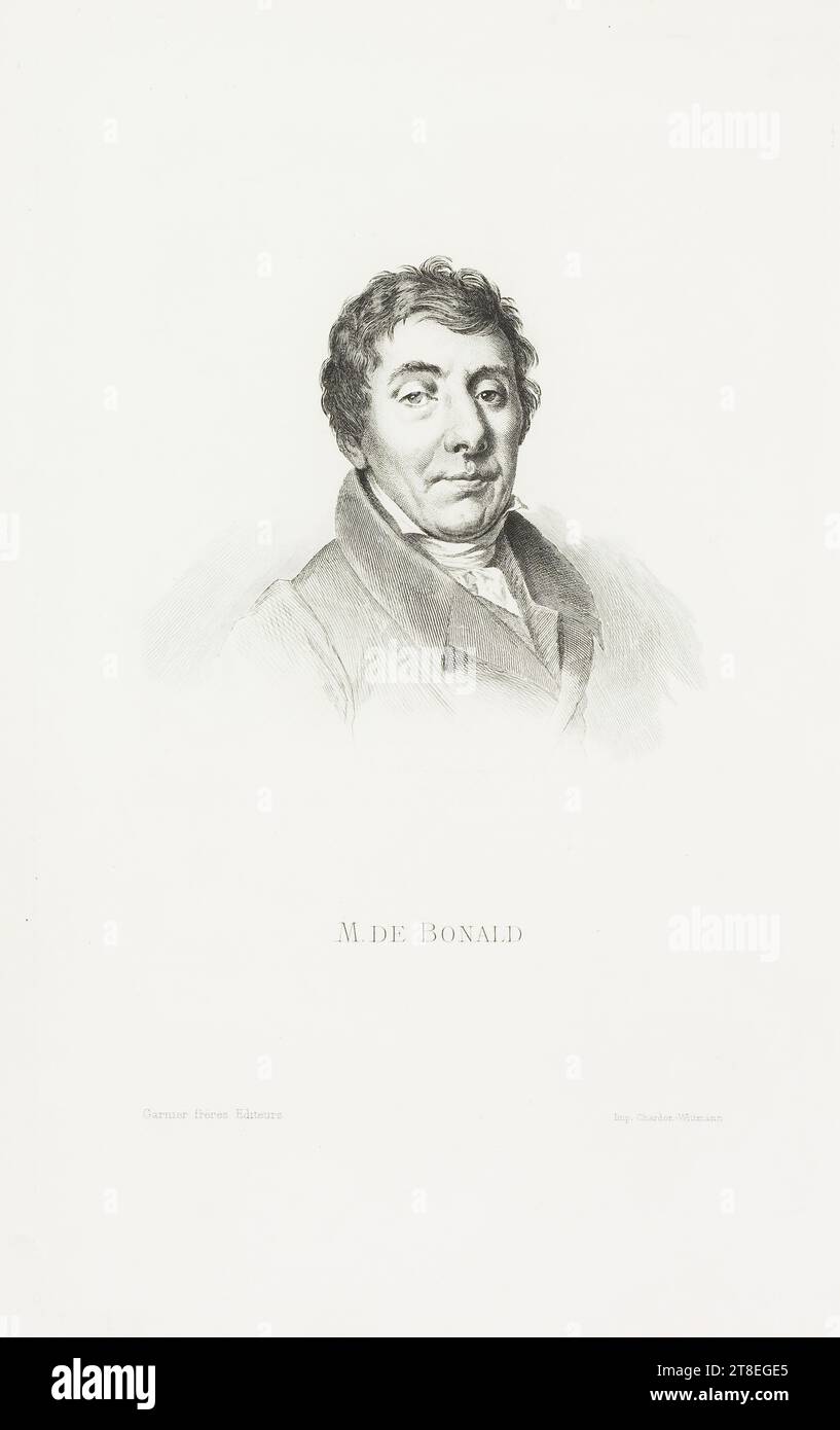 M.DE BONALD. Garnier frères Editeurs. Imp. Chardon-Wittmann ...