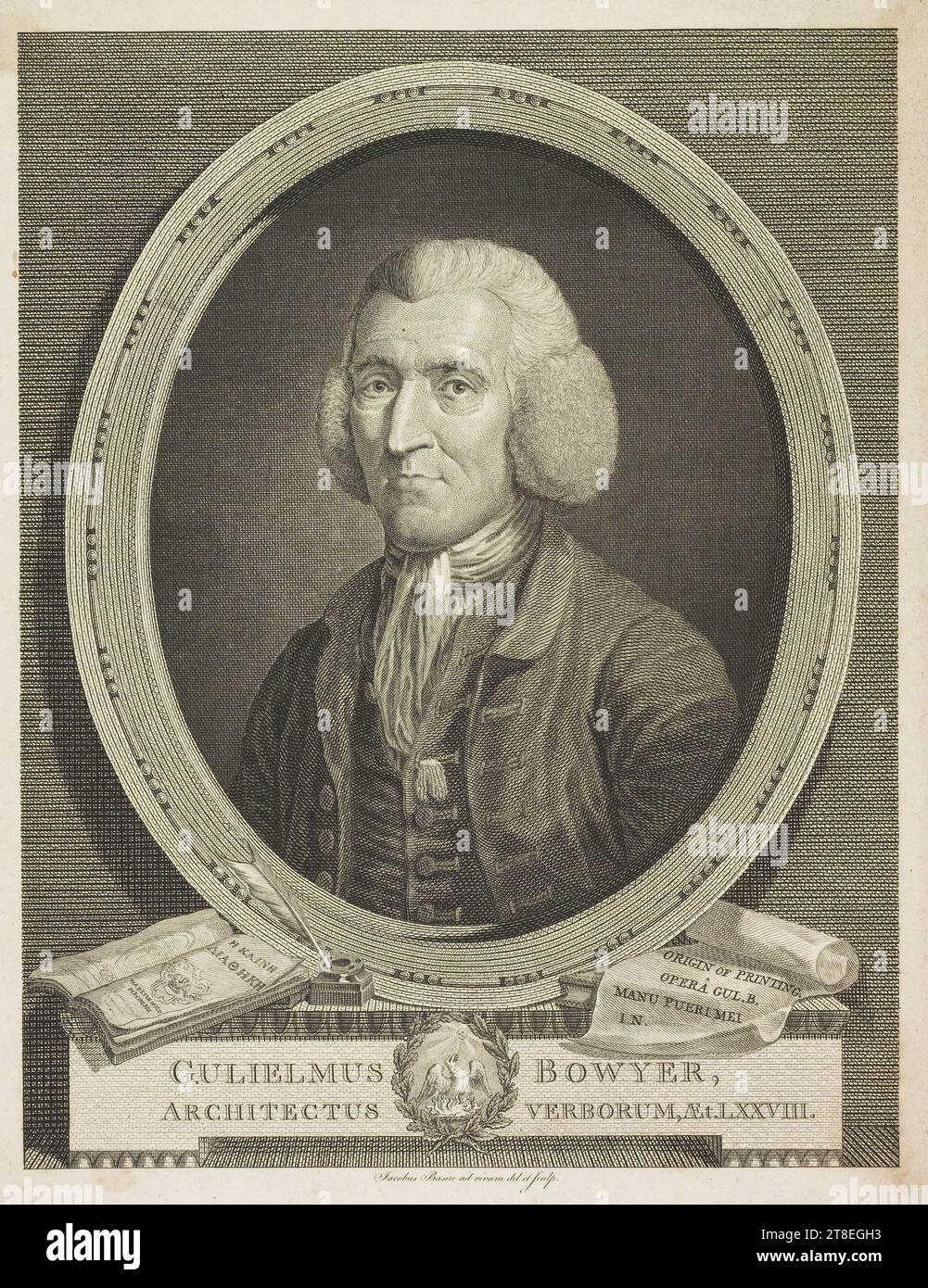 GULIELMUS BOWYER, ARCHITECTUS VERBORUM,Æt.LXXVIII. Jacobus Basire ad ...