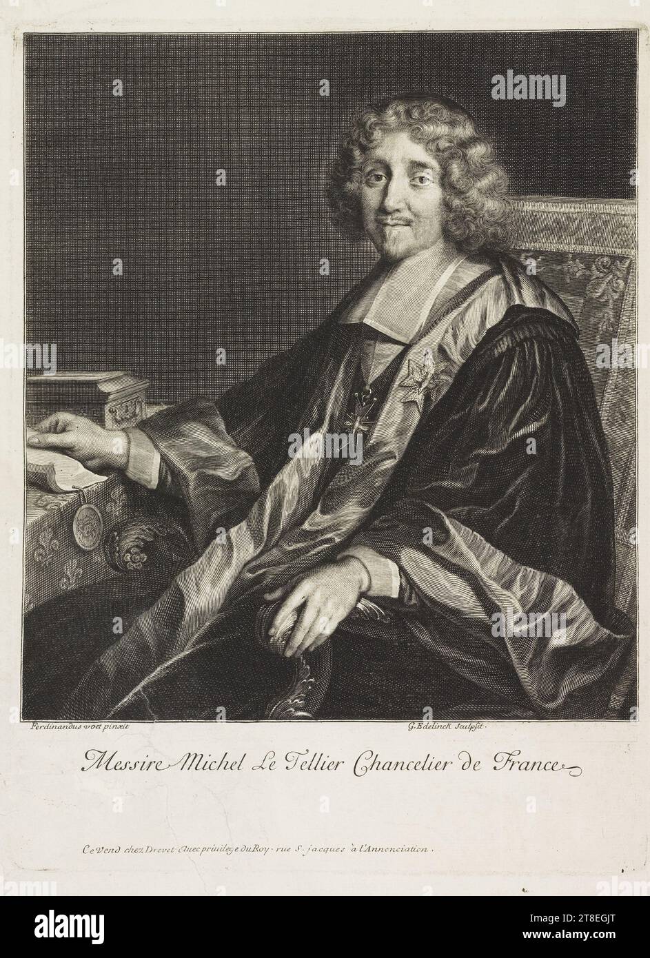 Ferdinandus foot pinxit. G. Edelinck Sculpsit. Messire Michel Le ...