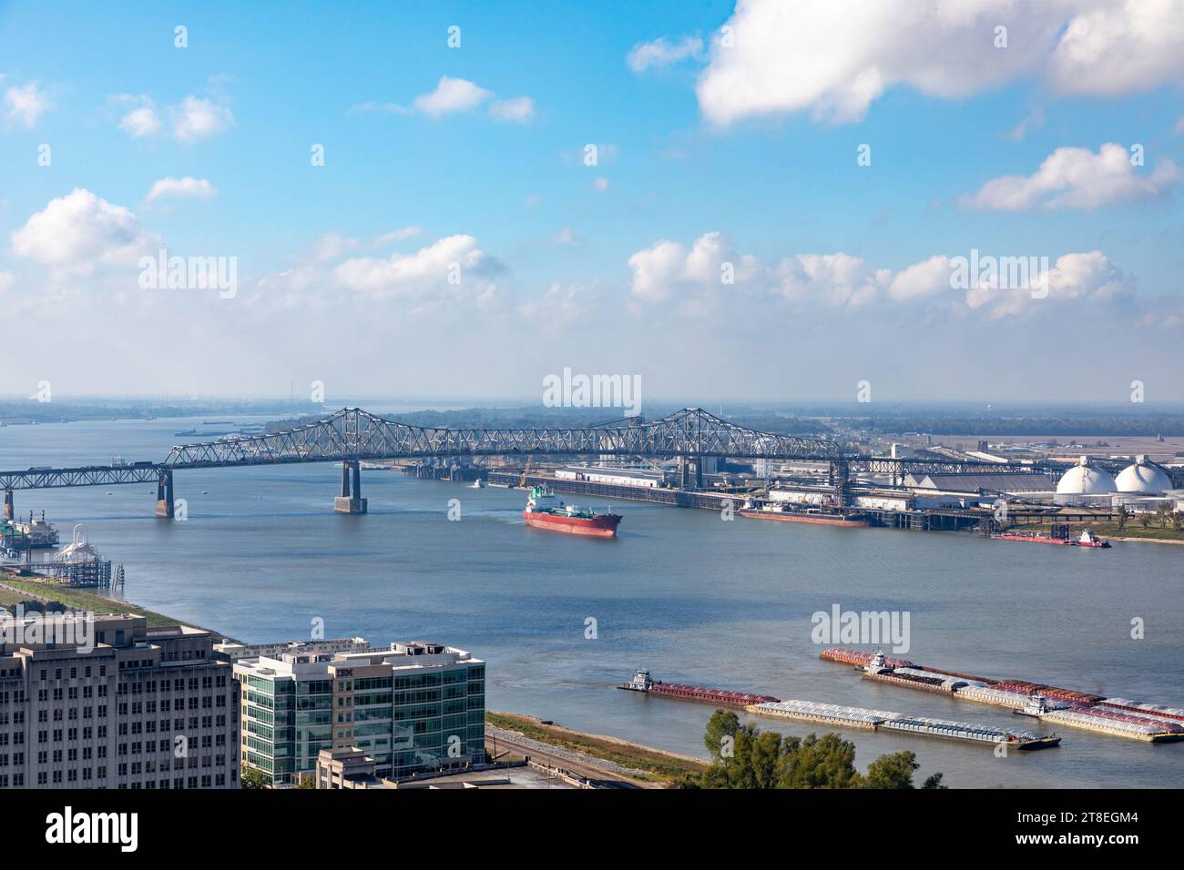 Baton Rouge, USA - October 23, 2023: scenic view to downtown Baton ...
