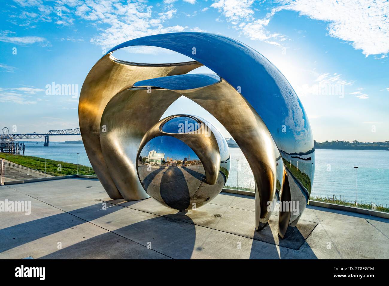 Baton Rouge, USA - October 23, 2023: The Sing the River Sculpture is ...