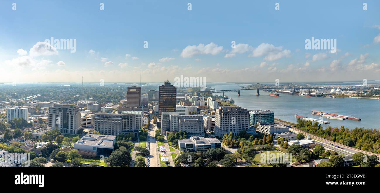 Baton Rouge, USA - October 24, 2023: scenic view to downtown Baton ...