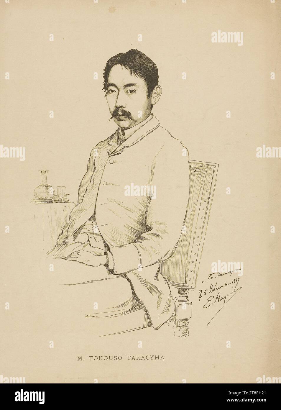 a. E. Tacacyma 25 December 1887 E Auguin. M. TOKOUSO TAKACYMA Stock ...