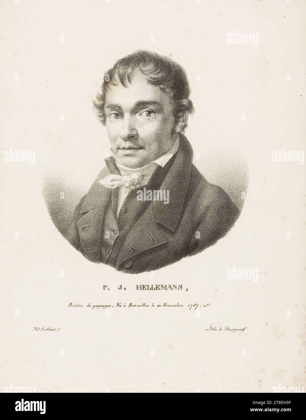P.J. HELLEMANS, Painter of landscapes, born in Brussels on November 21 ...